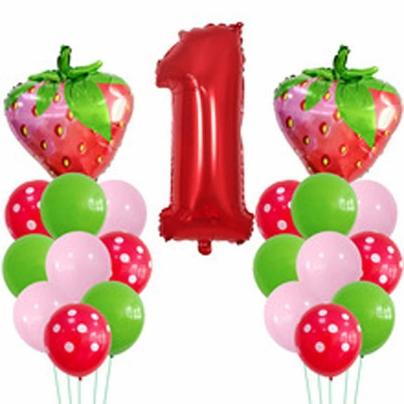 Cherries Cherry Pie Happy Birthday Party Balloons Decorations Fruit ...
