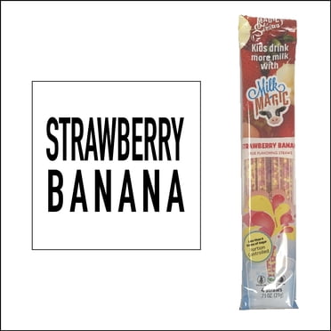 Milk Magic Flavoring Straws Variety Pack - Cookies and Cream, Chocolate, Strawberry, Cotton ...