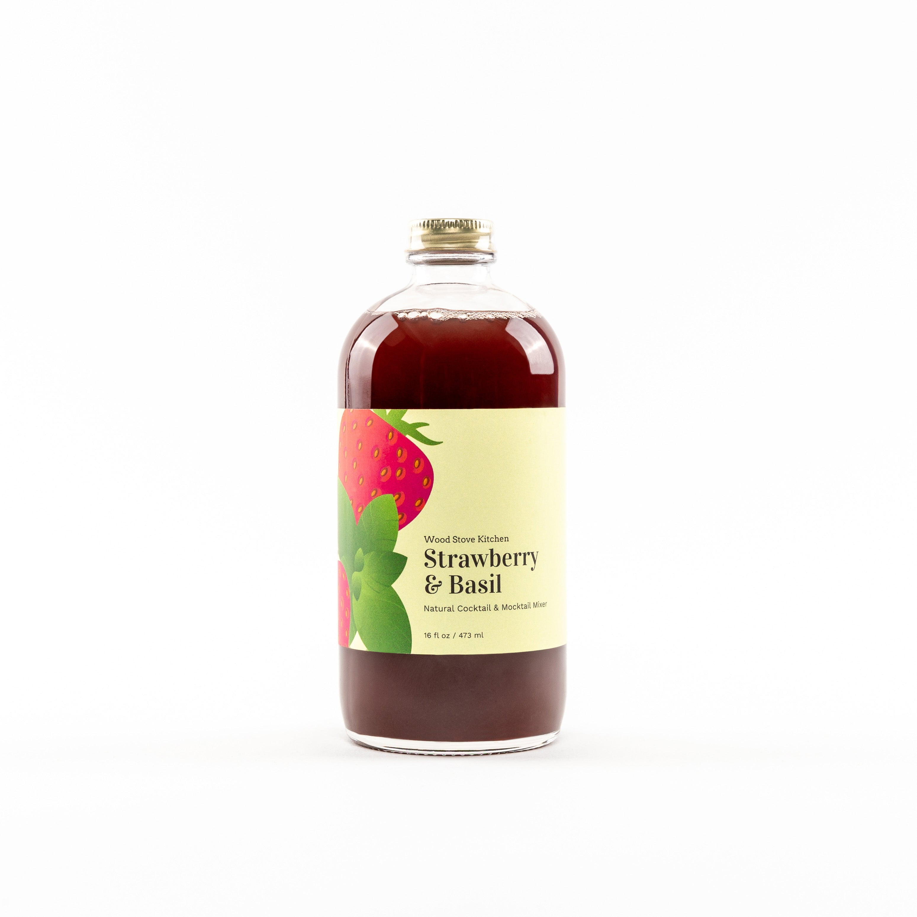 Strawberry & Basil Cocktail-Mocktail Mixer, 16 fl oz - Walmart.com
