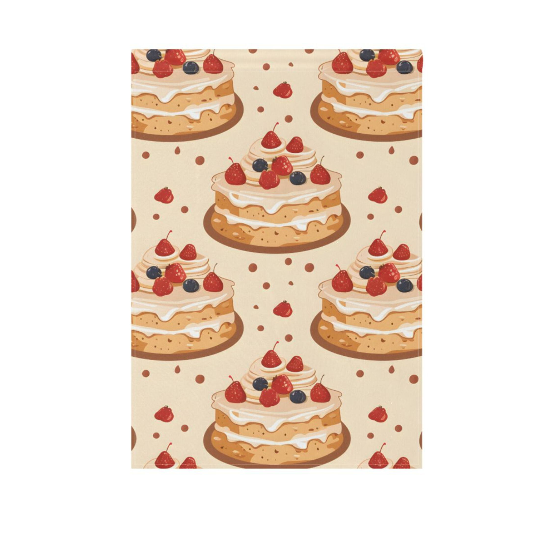 Strawberry Blueberry Cake Garden Flag 28"x40" Double-Sided Yard Flags ...