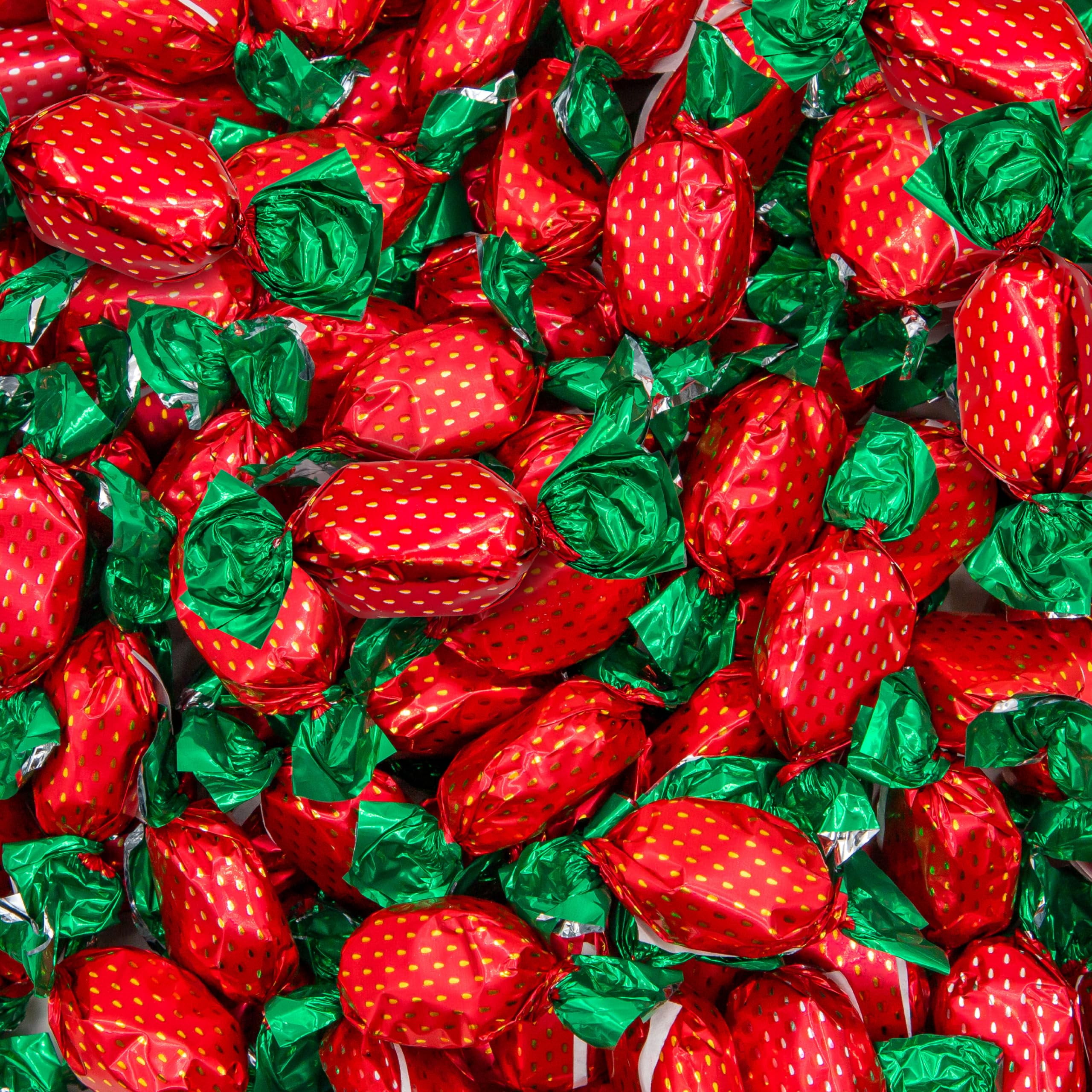 Strawberry Bon Bons Candy BCF26 | 2 Pound Bag | Individually Wrapped ...