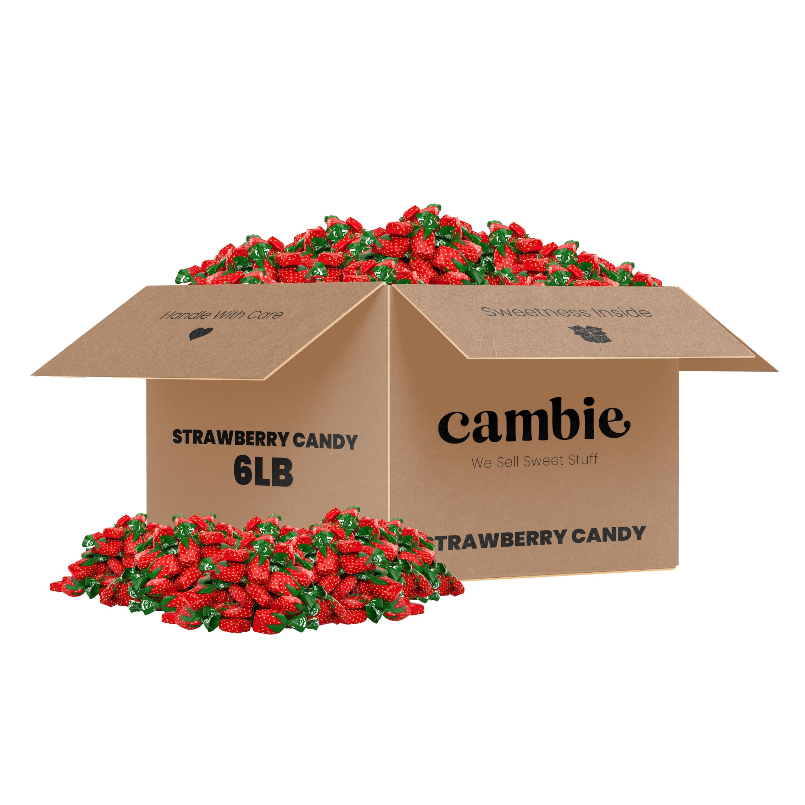 Strawberry Bulk Candy by AIF9 Cambie, 6 lbs of Strawberry Candy with a ...
