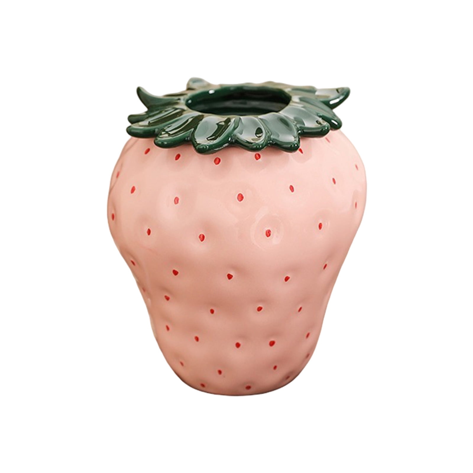 Strawberry Ceramic Vase - Vintage-Inspired Strawberry Planter Pot with ...