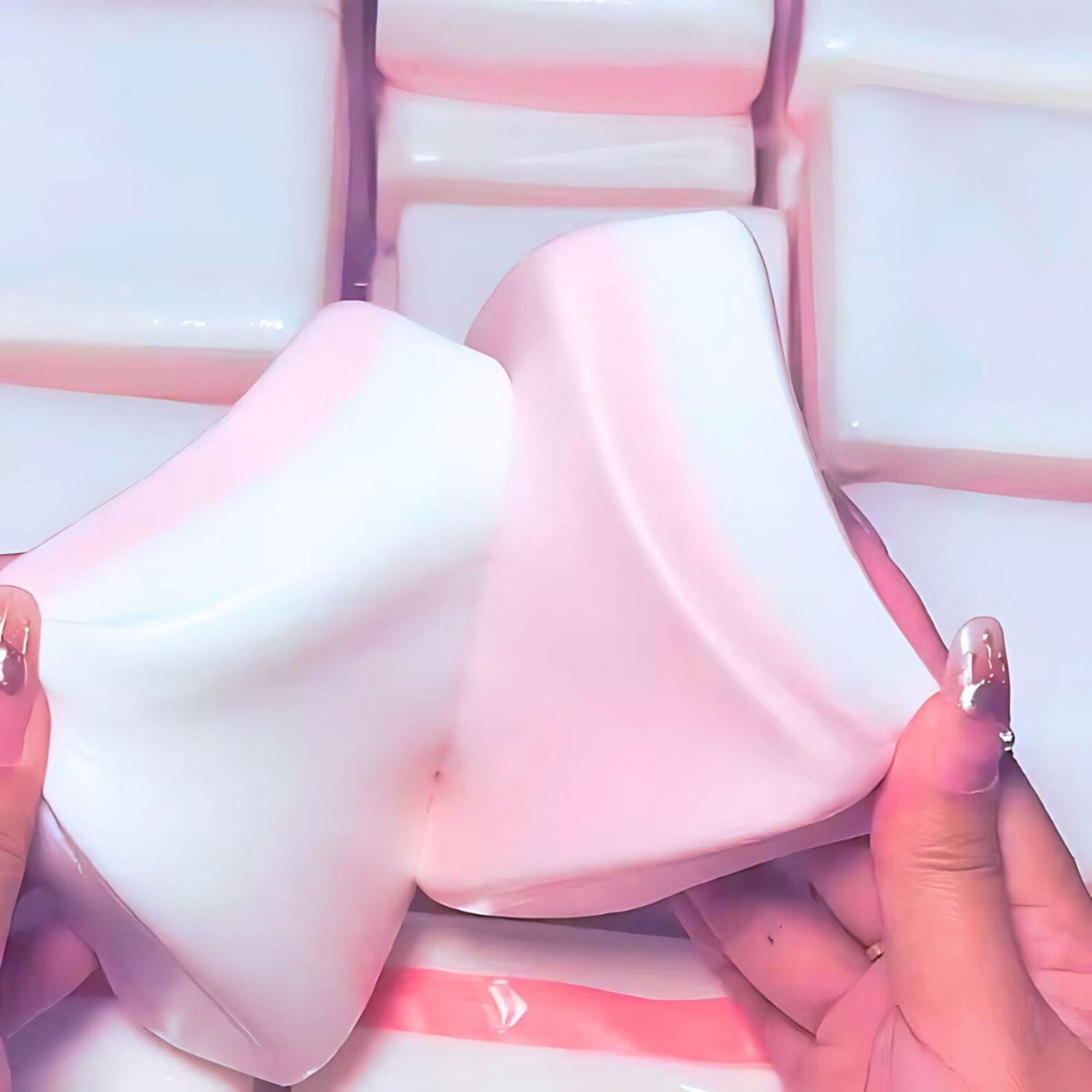 Strawberry Cream Sticky Square Slice Squishy 1pc - Walmart.com