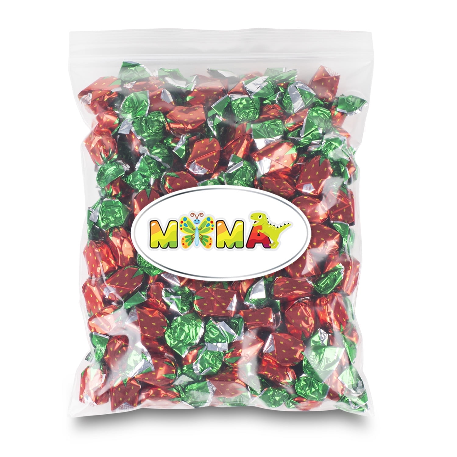 Strawberry Filled Bon Bons - 2LB Hard Candy with Strawberry Filling ...