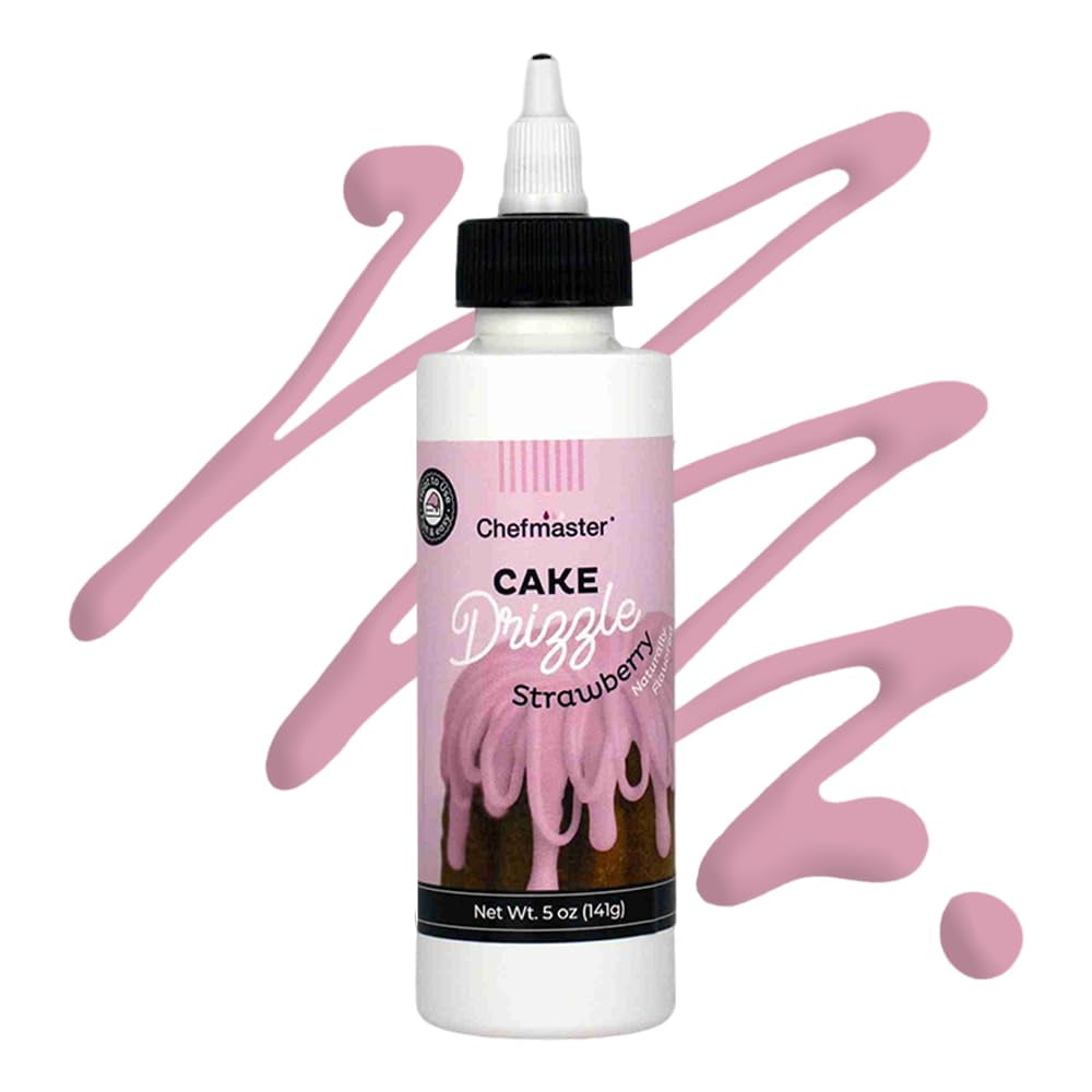 Strawberry-Flavored Cake Drizzle by GGA1 Chefmaster, Edible Cake Drip ...