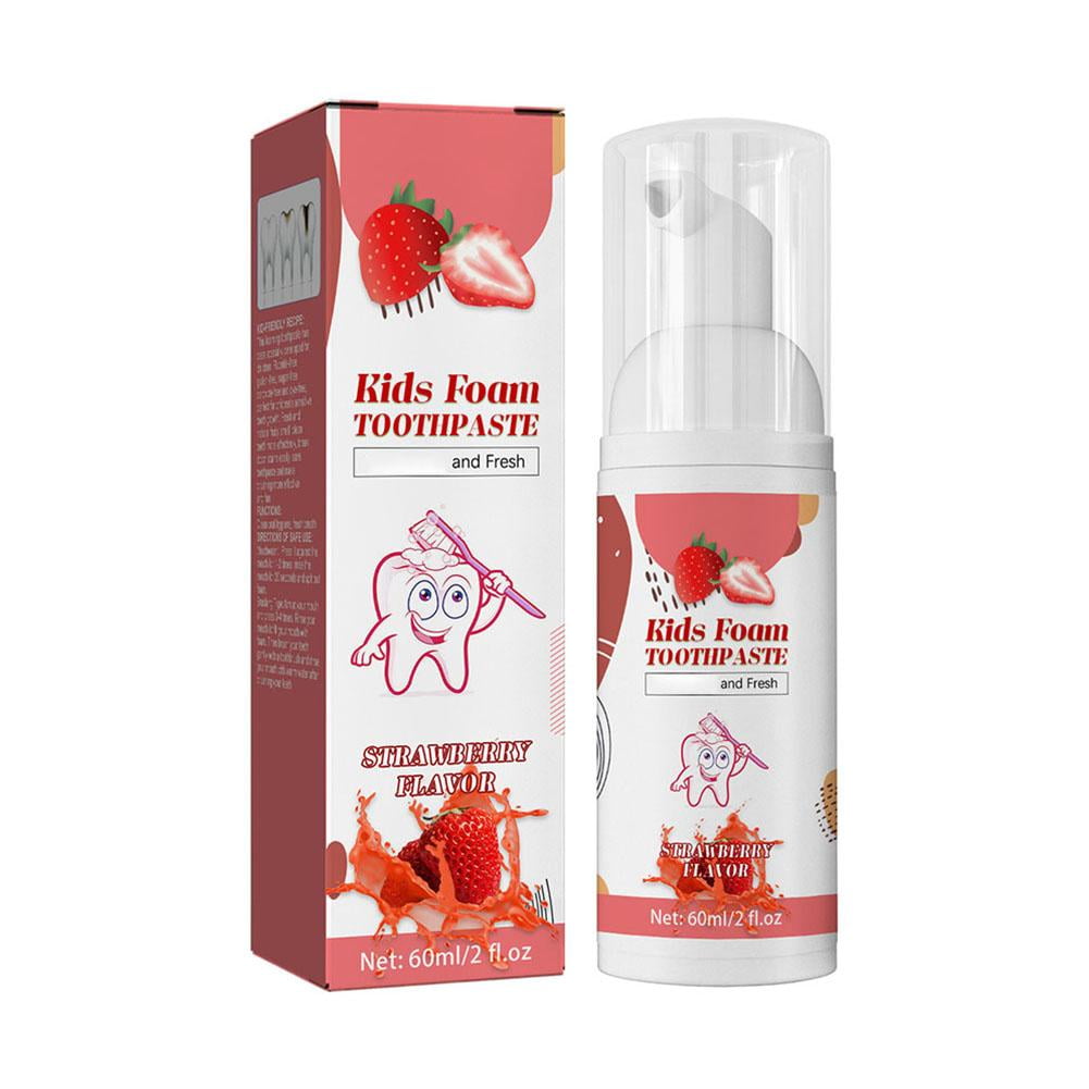 Strawberry Flavored Children'S Foam Toothpaste For Cleaning And ...