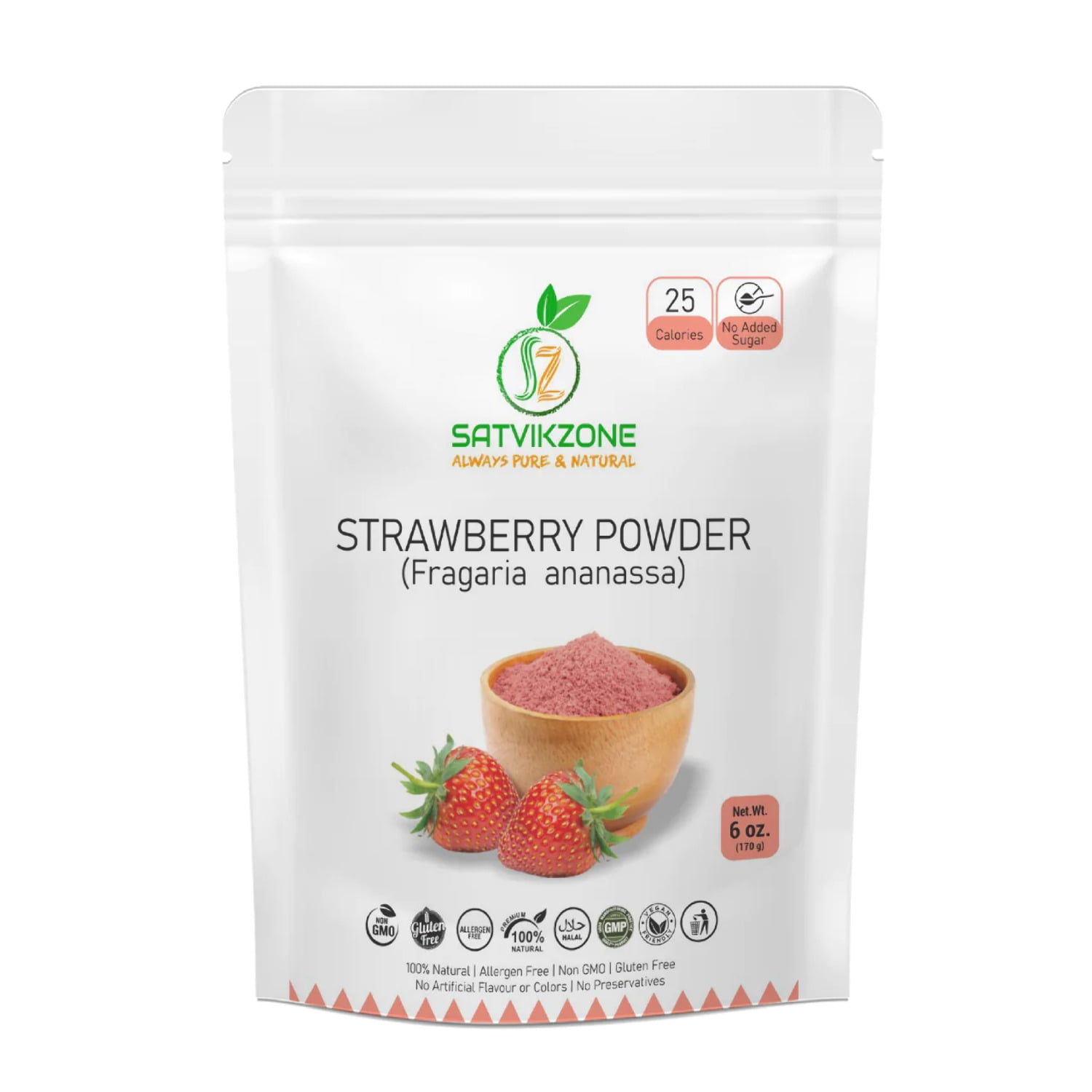 100% Natural Fresh Strawberry Fruit Powder, Sugar-Free - Walmart.com
