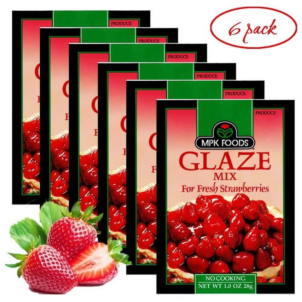 Strawberry Glaze Powder Mix, Sugar Free (Pack of 6) - Walmart.com