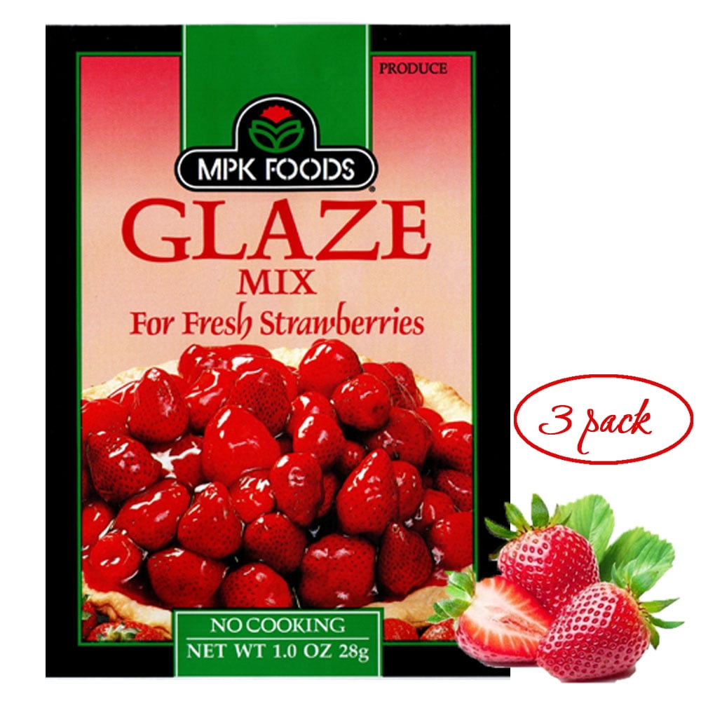 Strawberry Glaze Powder Mix, Sugar Free, 1 Ounce (3 Pack) - Walmart.com