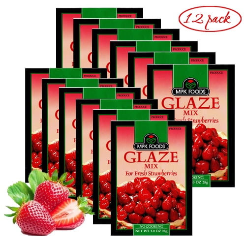 Strawberry Glaze Powder Mix, Sugar Free (Pack of 12) - Walmart.com