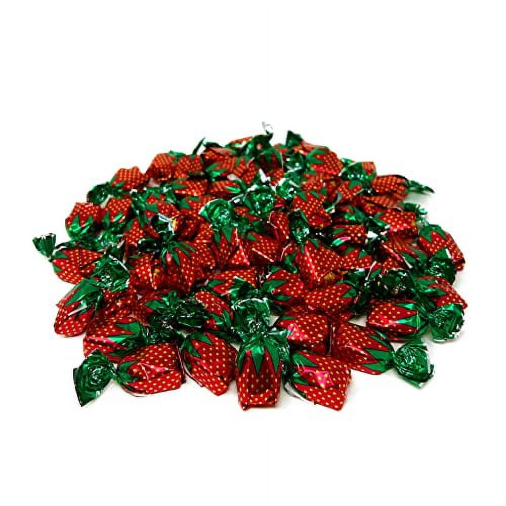 Strawberry Hard Candy Filled With Real Fruit Pulp - 1 lbs - Strawberry ...