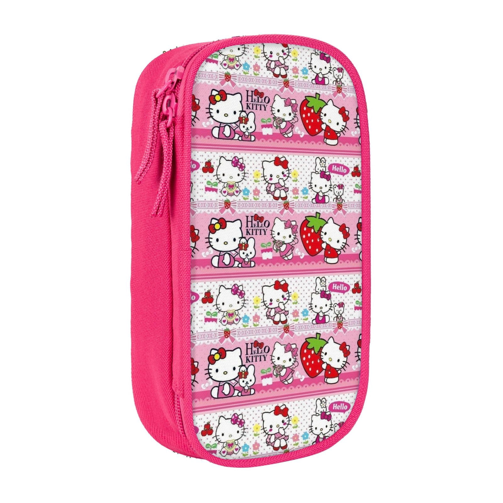 Strawberry Hello Kitty Pencil Case,Pencil Pouch,Extra Big Pencil Bag ...