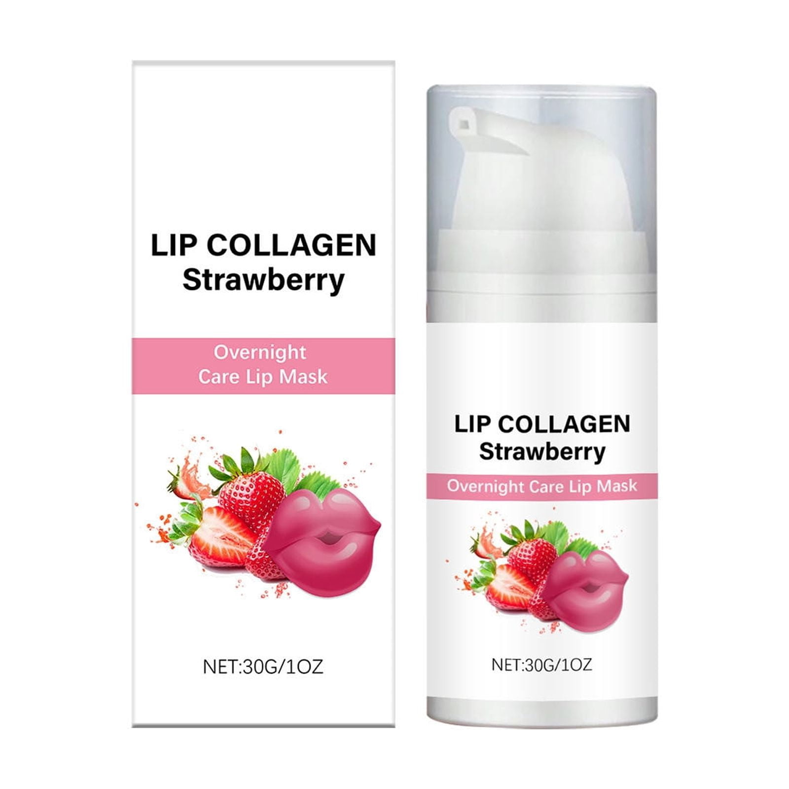 Strawberry & Honey Lip Balm, Vitamin E Moisturizing Propolis Sleeping ...