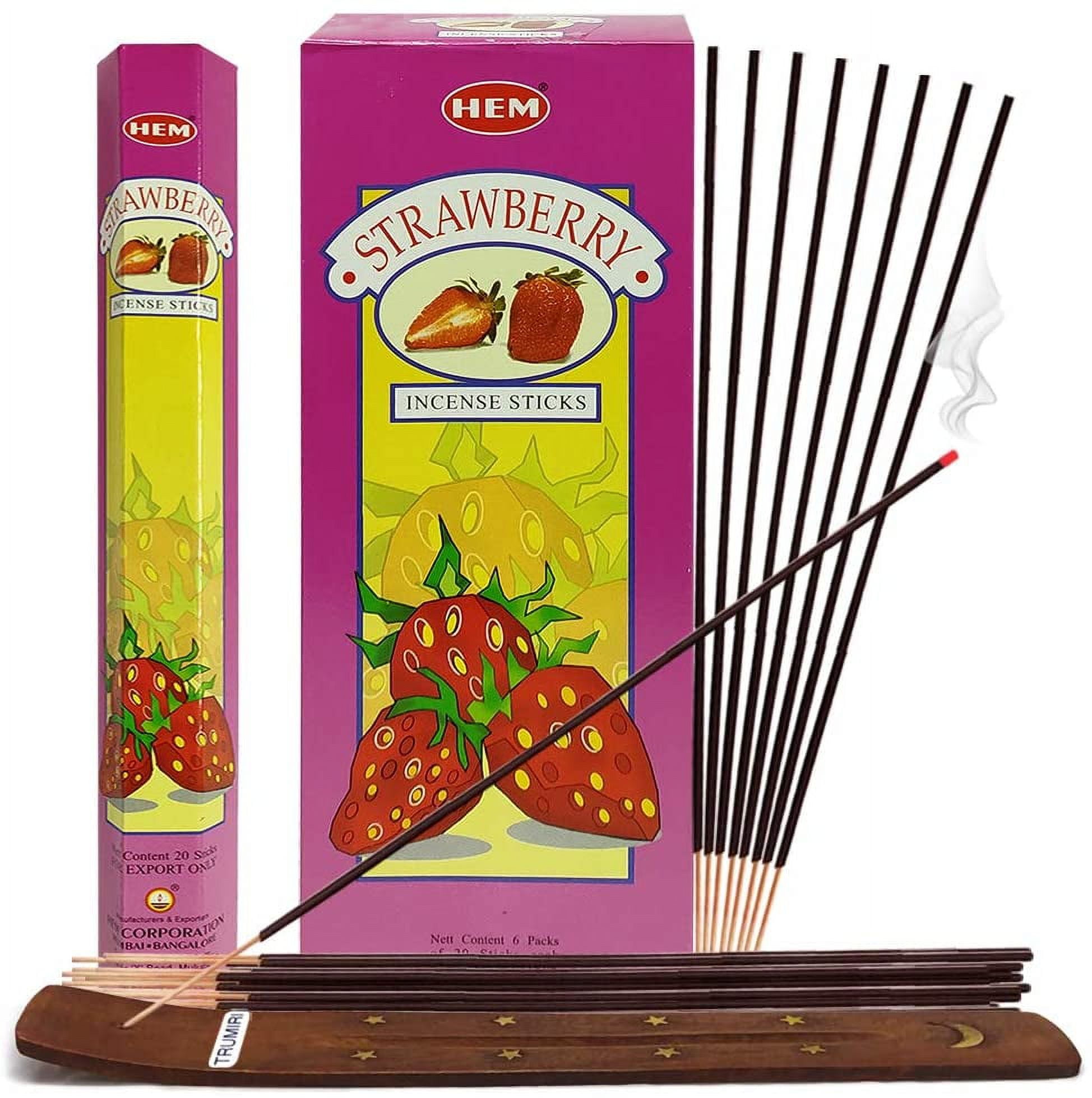 Strawberry Incense Sticks And Incense Stick Holder Bundle Insence ...