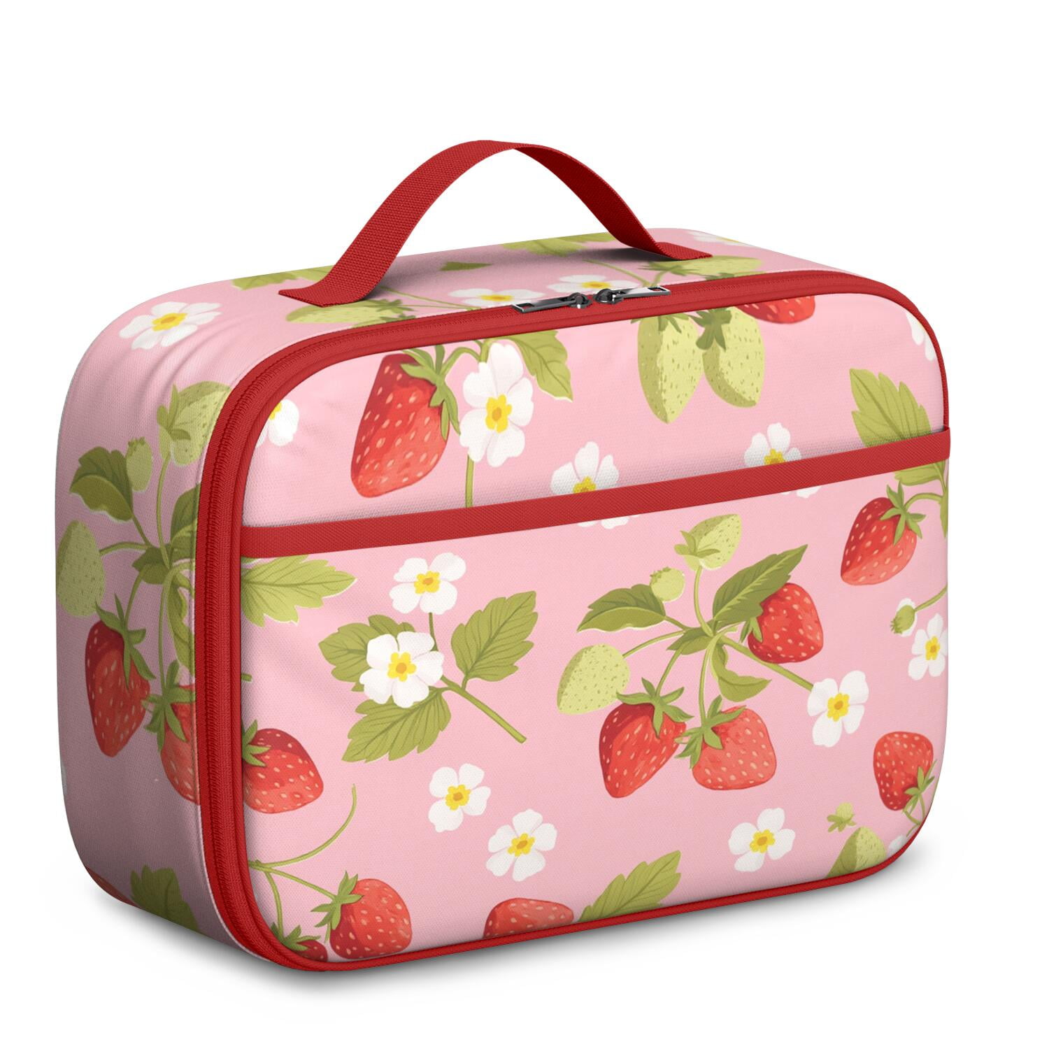Strawberry Insulated Lunch Box Bag for School Reusable Insulated Lunch ...