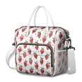 Strawberry Insulated Lunch Tote Bag - Large Leakproof Cooler Bag with ...