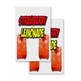 Strawberry Lemonade (2-PACK) 24" x 36" Vinyl Decals | Sign Insert Peel ...
