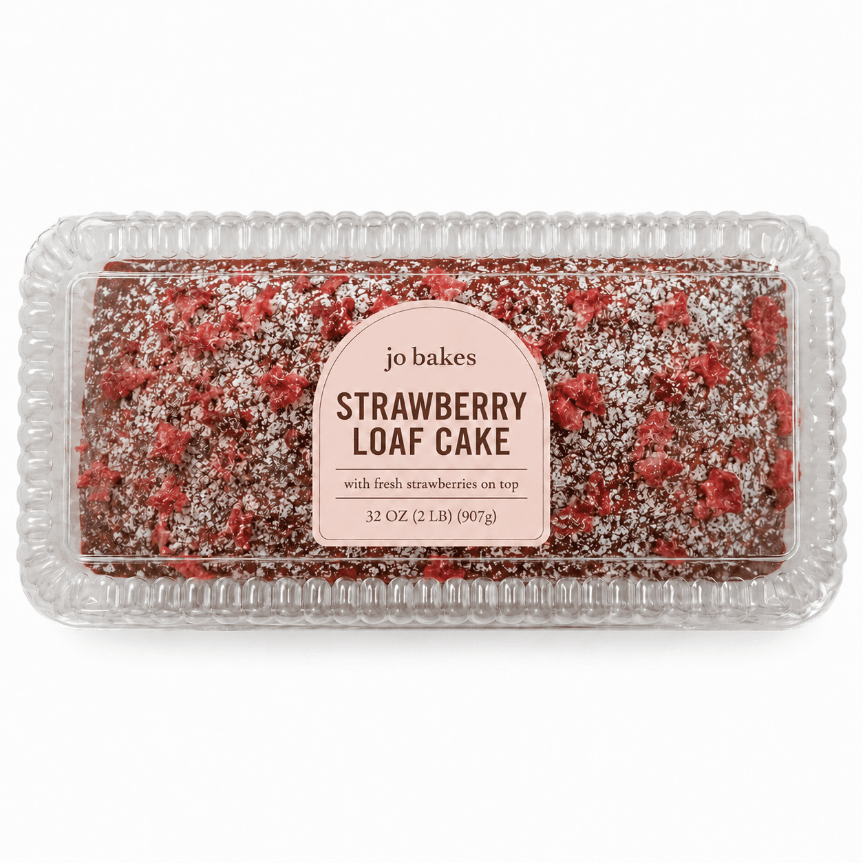 Strawberry Loaf Cake, Moist Bakery Sweet Bread, Breakfast Dessert Snack ...