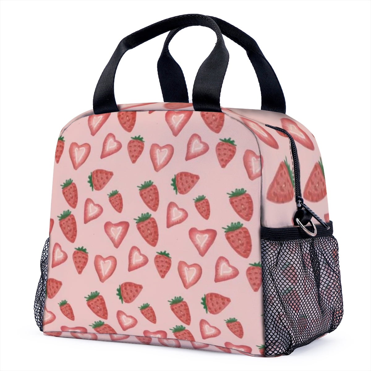 Strawberry Lunch Bag Cartoon Portable Insulated Lunch Box Reusable ...