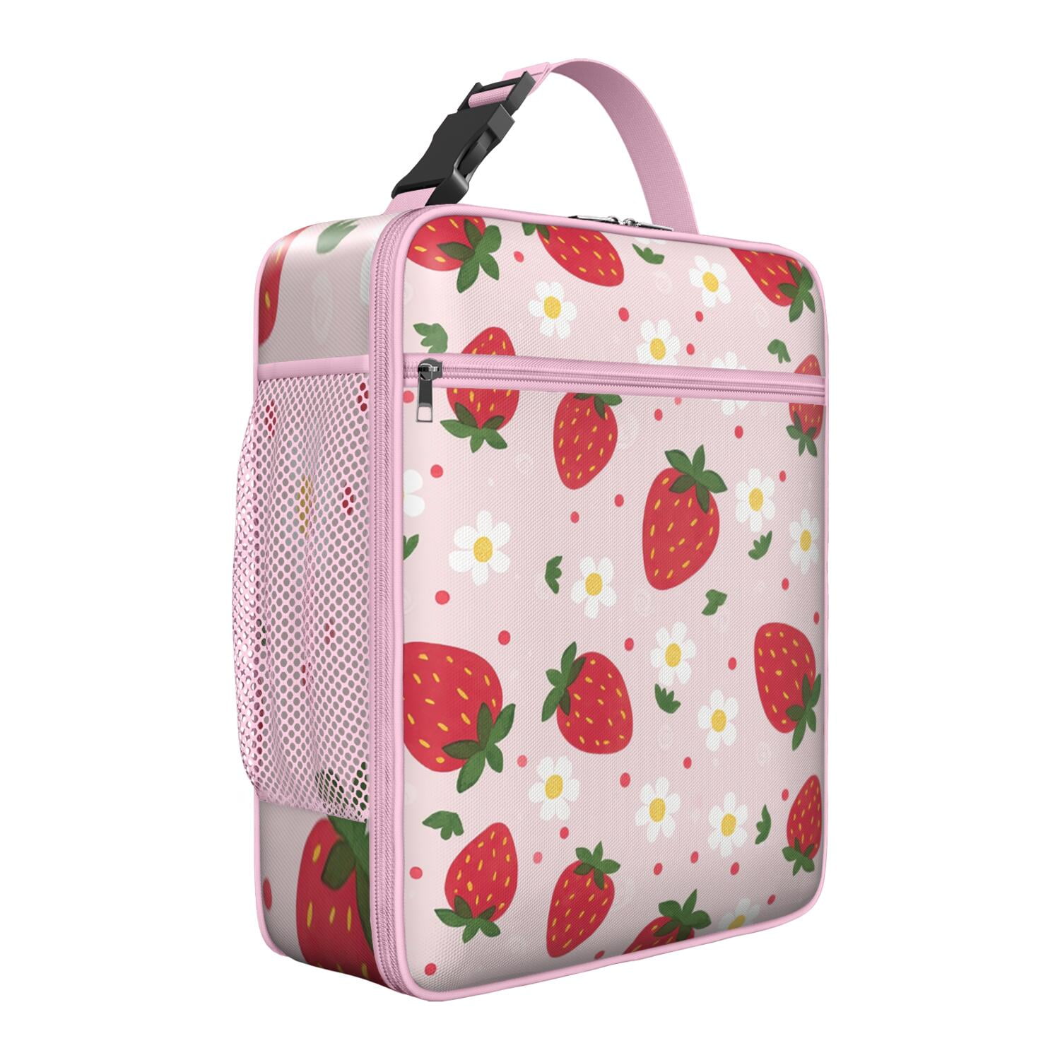 Strawberry Lunch Box Insulated Lunch Bag Box Women Men Reusable Cute ...