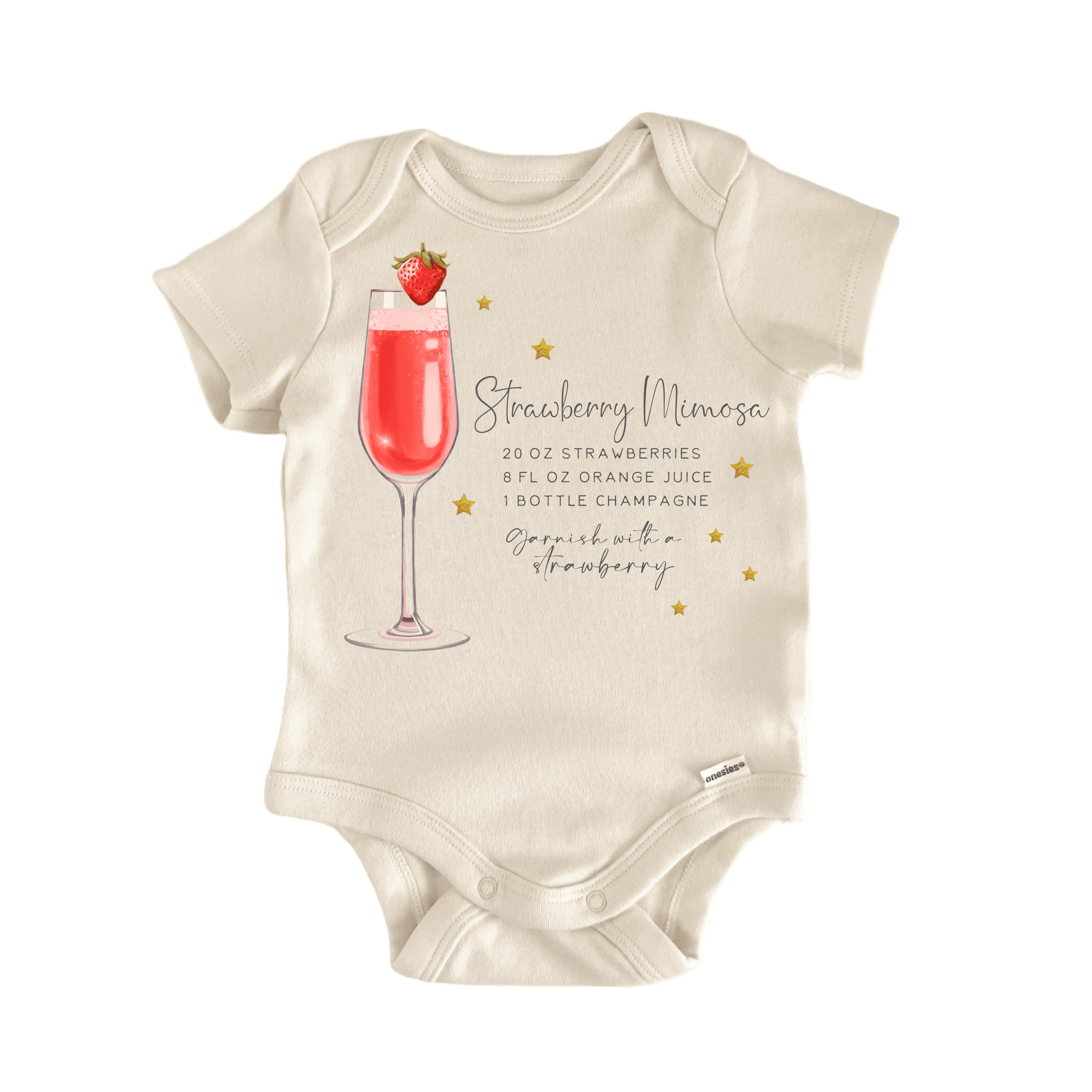 Strawberry Mimosa Newborn Baby Bodysuit - Walmart.com