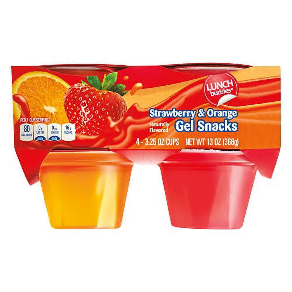 Strawberry & Orange Gel Cups, 4 count- Pack of 2 - Walmart.com