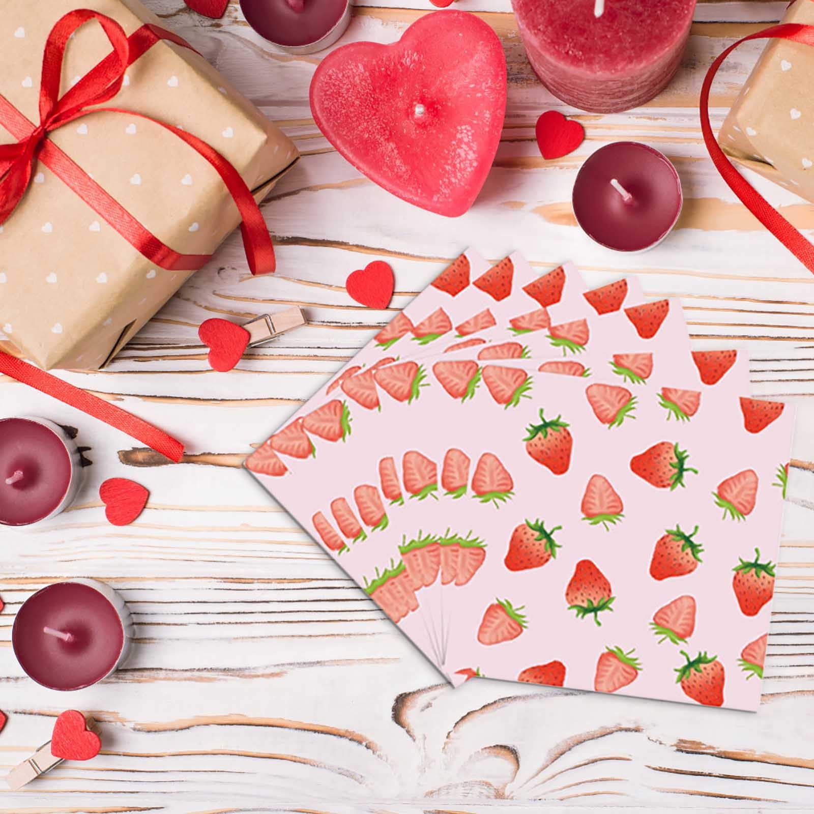 Strawberry Party Tableware Set - Birthday Party Supplies Strawberry ...