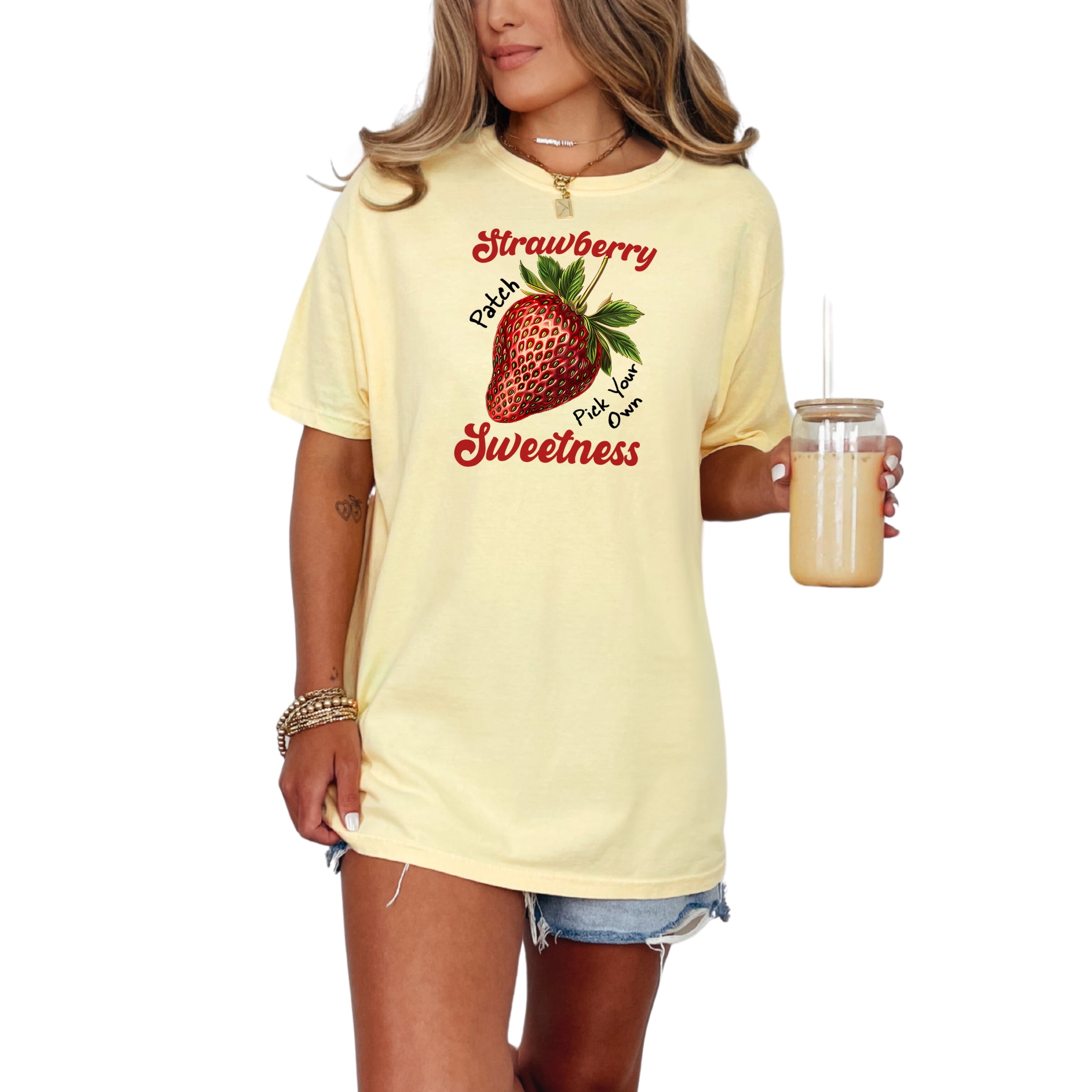 Strawberry Patch Pick Your Own Sweetness T-Shirt, Summer Fruit Graphic ...