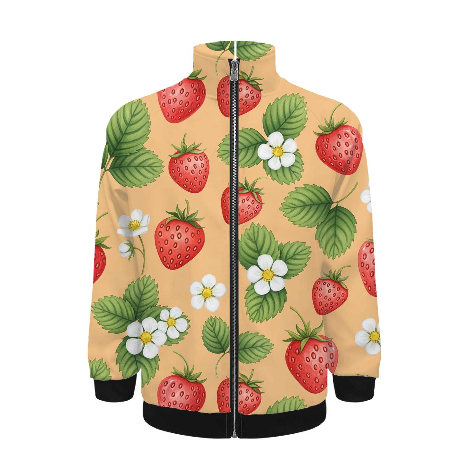 Strawberry Pattern Sweet Summer Berries Delicious Fruit Jacket Men's ...