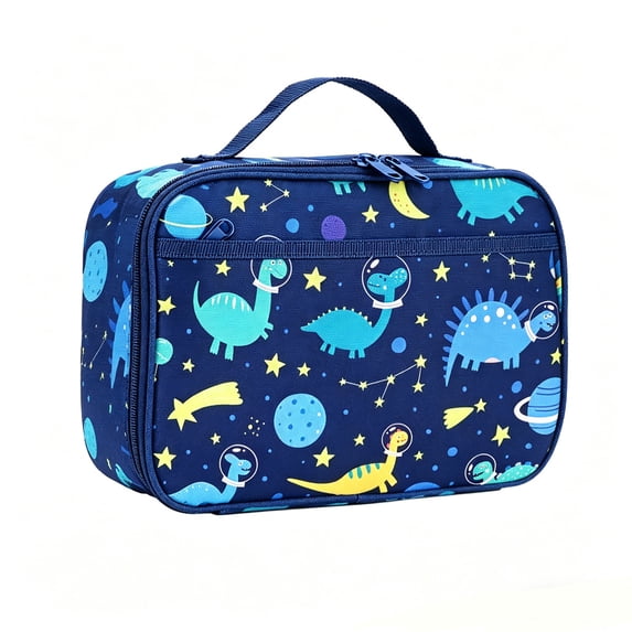Strawberry Pink Space Cartoon Lunch Bag Tote - Walmart.com
