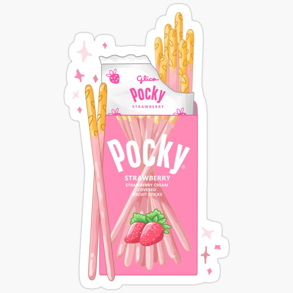 Strawberry Pocky Sticker Phone Decal Water Bottle Stickers Car Decals ...