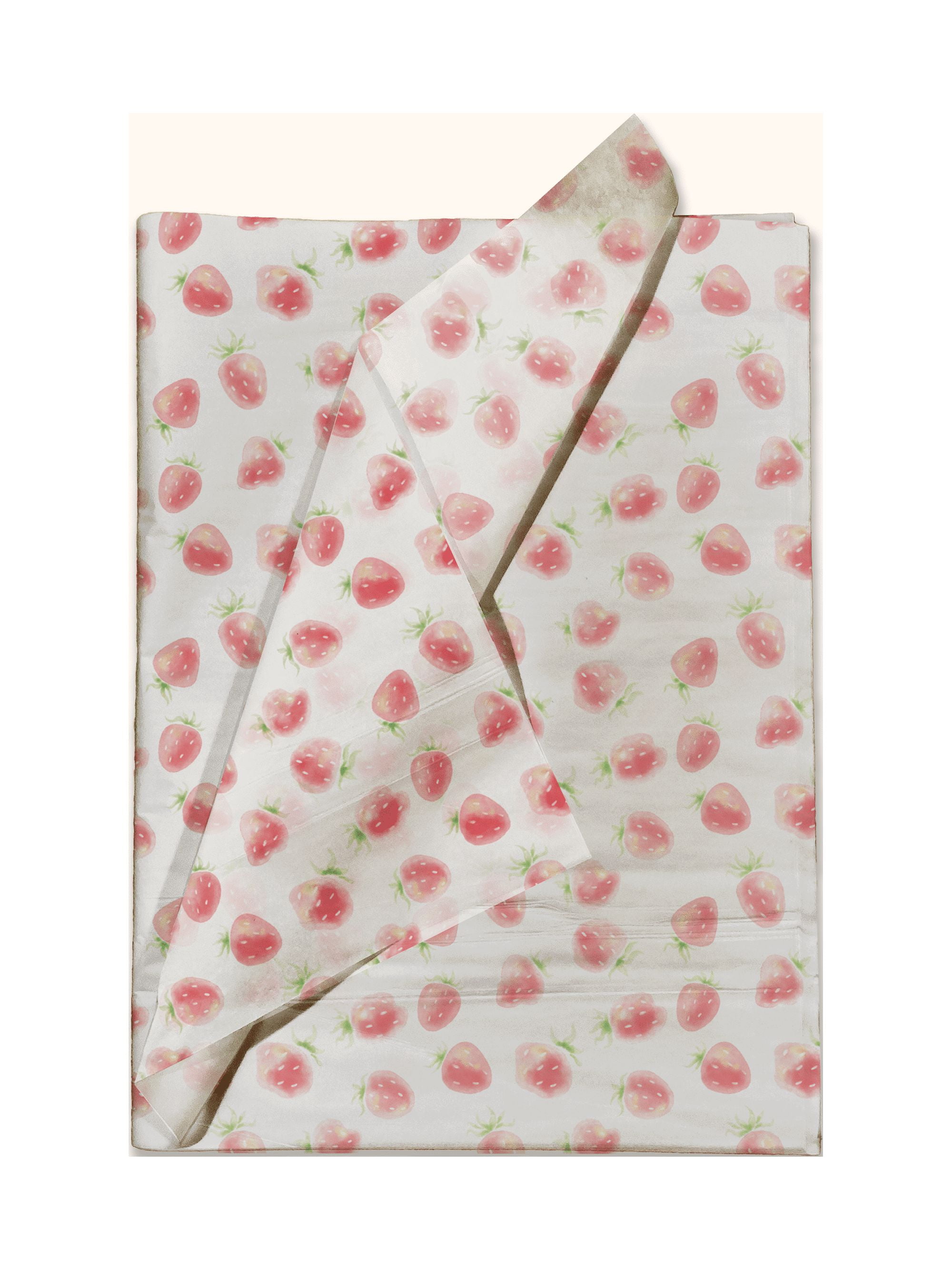 Strawberry Printed Tissue Paper - Decorative Tissue for Decoupage ...