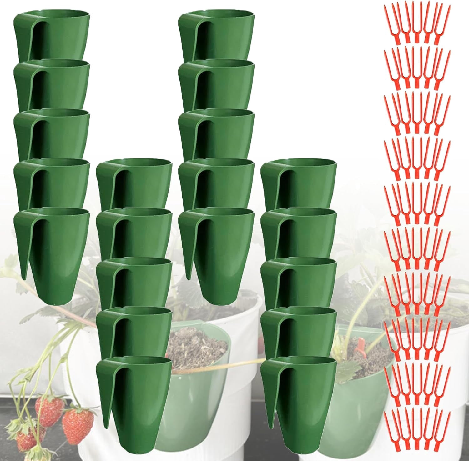 Strawberry Propagation Cups, Reusable Plastic Bare Root Growing Pots ...