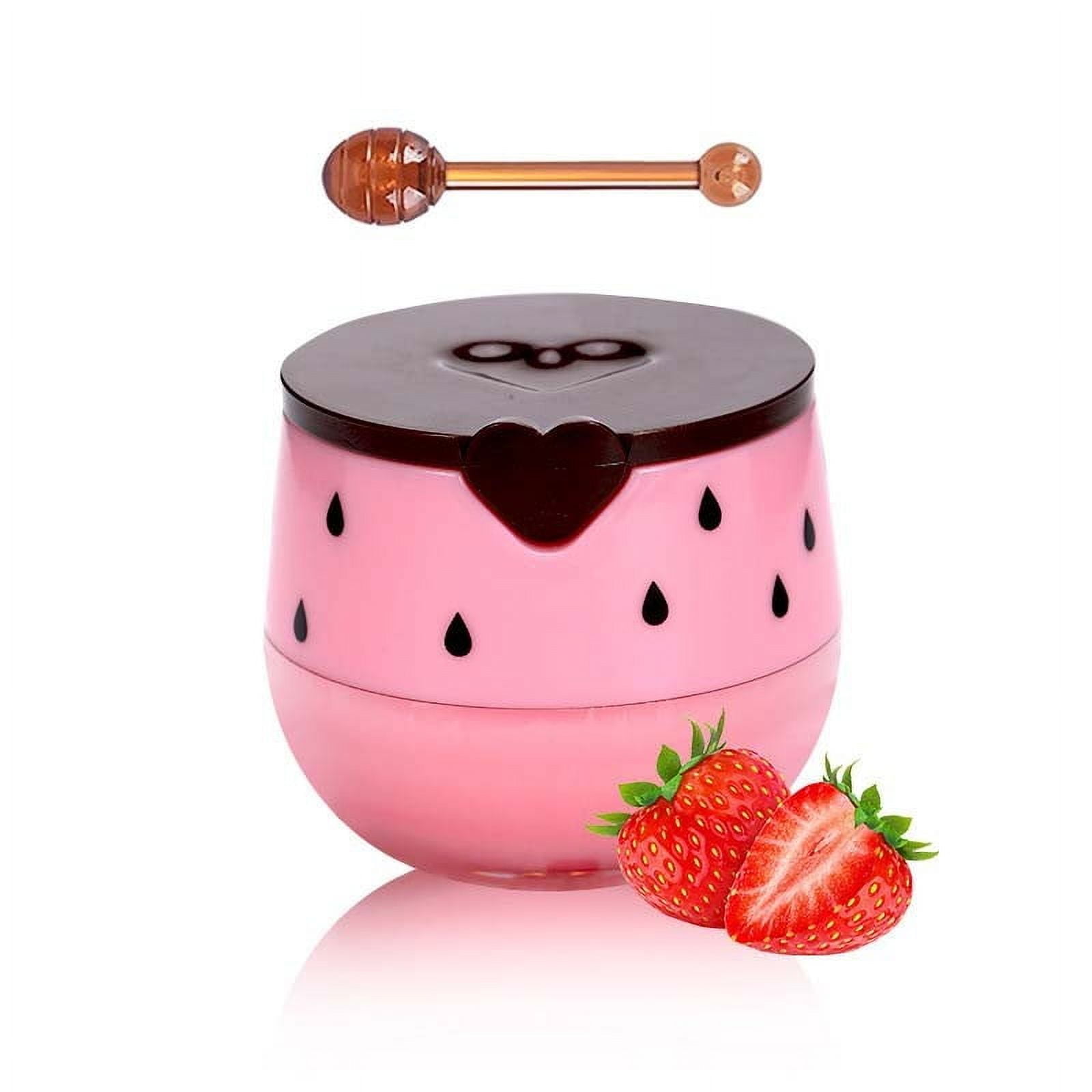 Strawberry Propolis Moisturizing Lip Mask - 5.5g, Natural Lip Care with ...