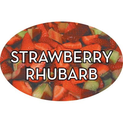 Strawberry Rhubarb Food Store Labels 1.25" x 2" 500 each per roll Great ...