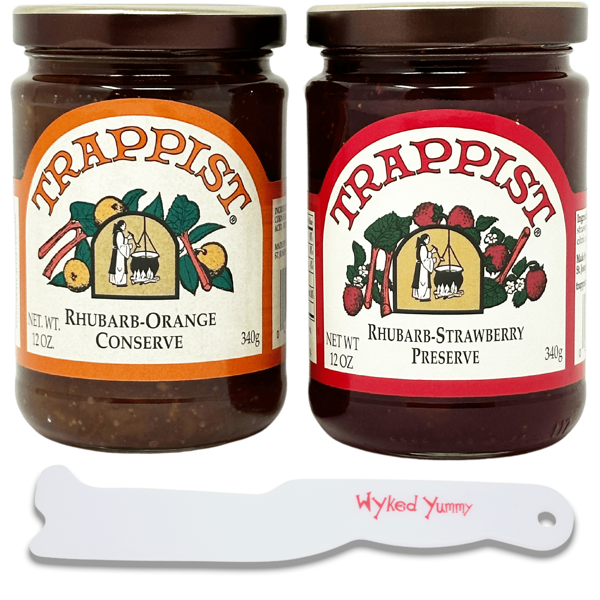 Strawberry Rhubarb Jam Orange Rhubarb Jelly Bundle - With (1) 12oz ...