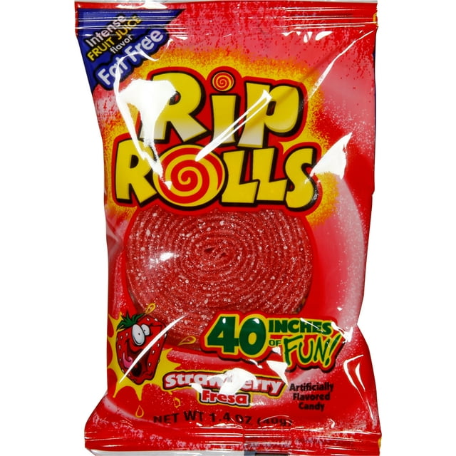 Strawberry Rip Rolls, 1.4oz., 24 Count - Walmart.com
