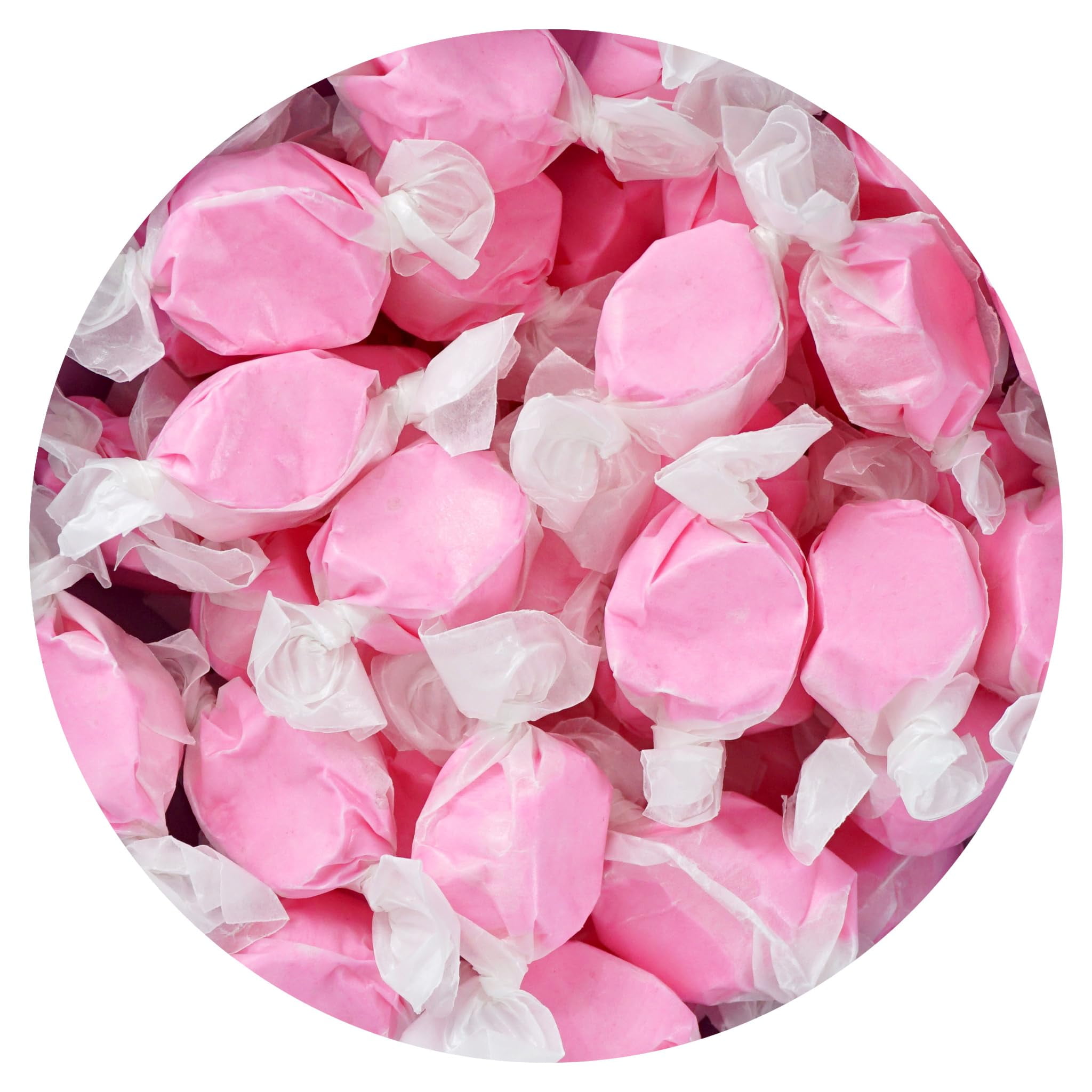 Strawberry Salt Water Taffy, ESF27 2 Pound Bulk Bag, Pink Taffy ...