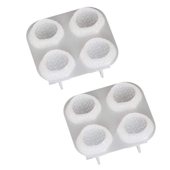 Strawberry Shape Silicone Molds for Handmade Soap 4 Cavities Silicone ...