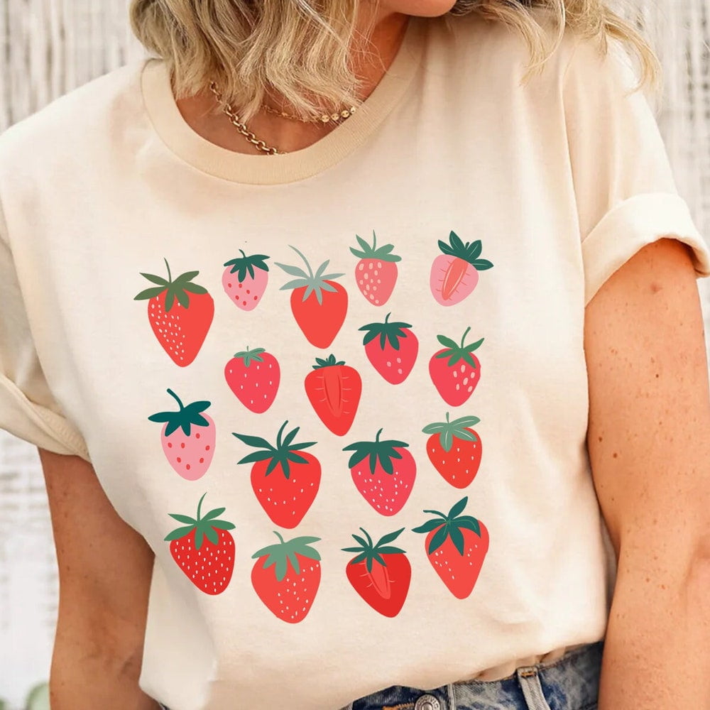 Strawberry Shirt, Strawberry Clothes ,Strawberry Tee, Garden Shirt ...