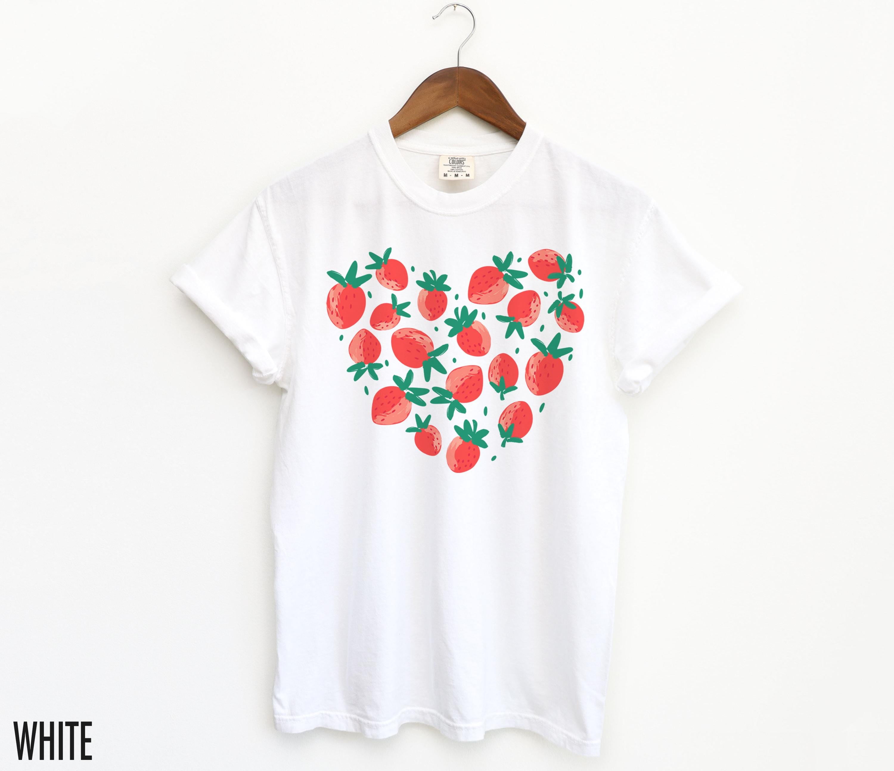 Strawberry Shirt, Summer Shirt, Strawberry TShirt, Cottagecore ...