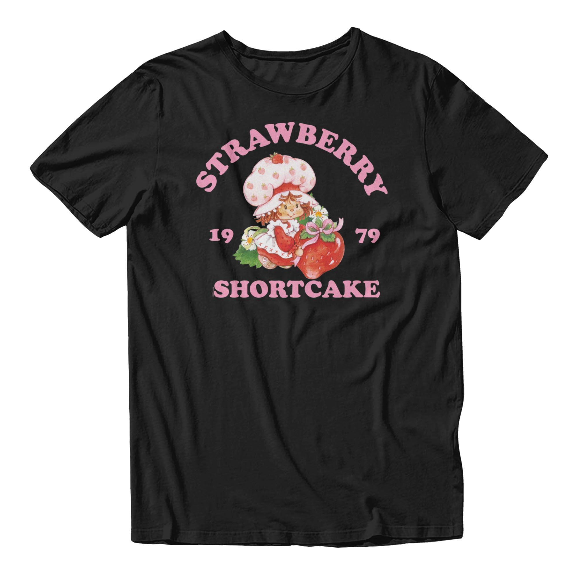 Strawberry Shortcake 1979 Retro Kawaii Fruit Art Men's T Shirt (Black ...
