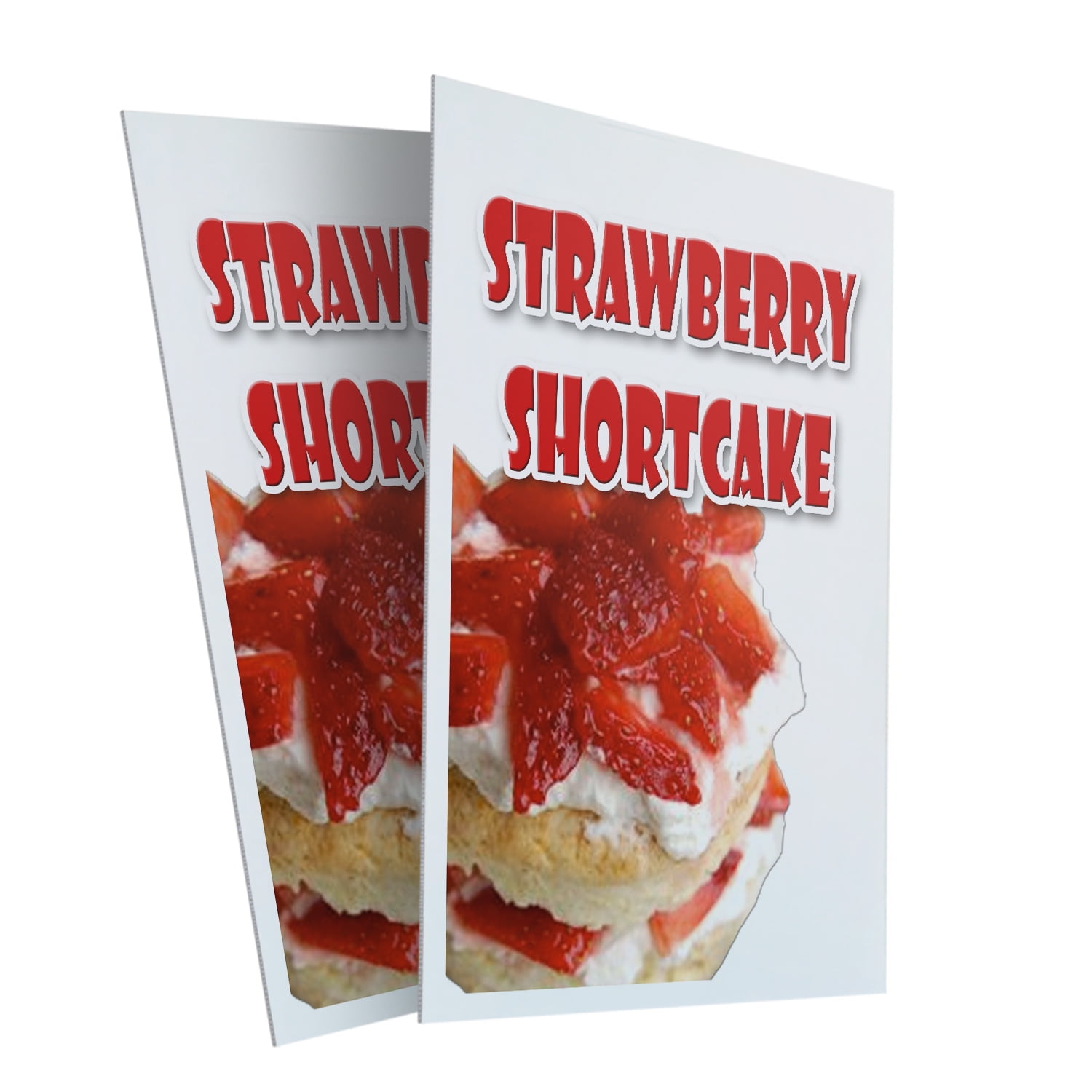 Strawberry Shortcake (2-PACK) 24" x 36" Plastic Signs | Sign Insert 4mm ...