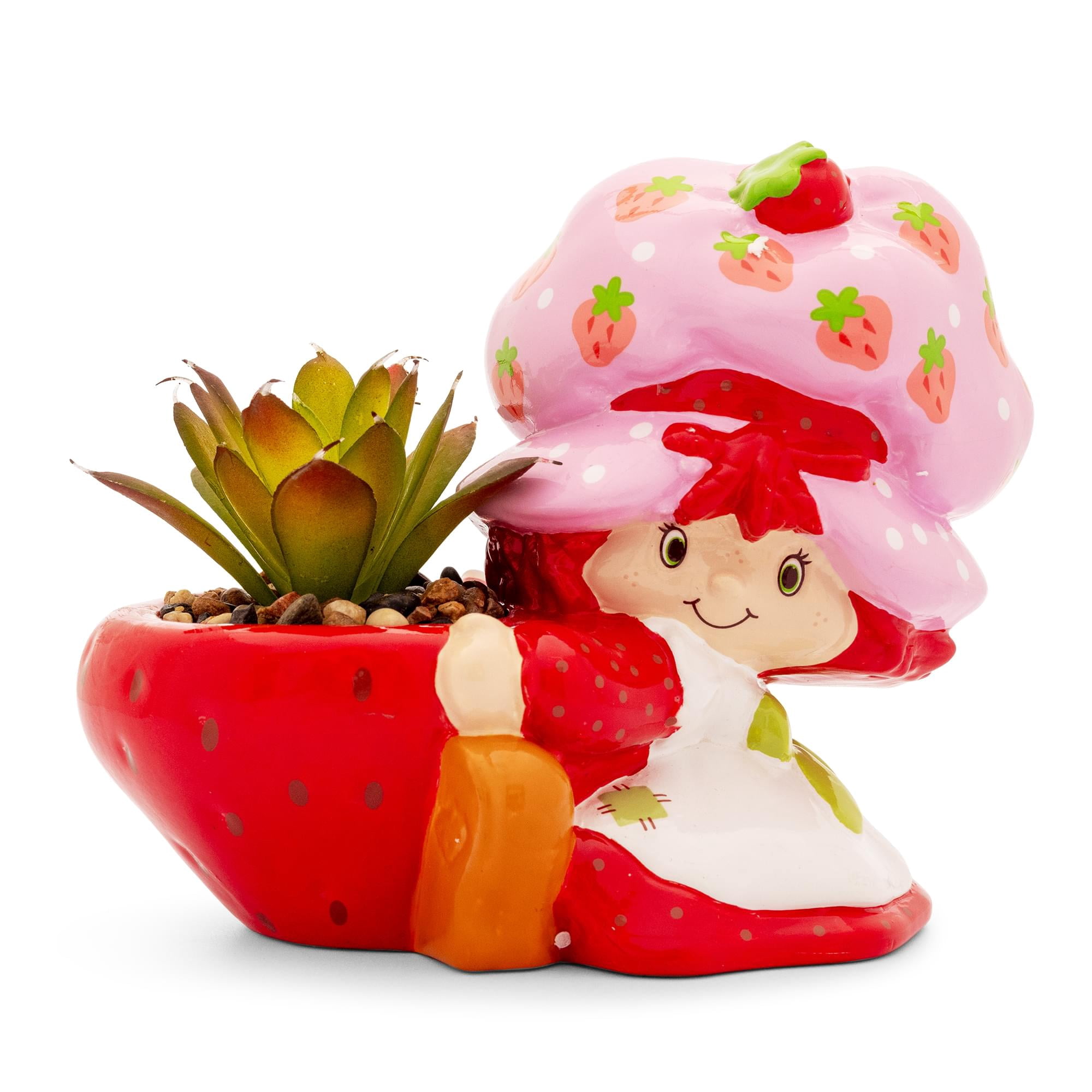 Strawberry Shortcake 4-Inch Ceramic Mini Planter With Artificial ...