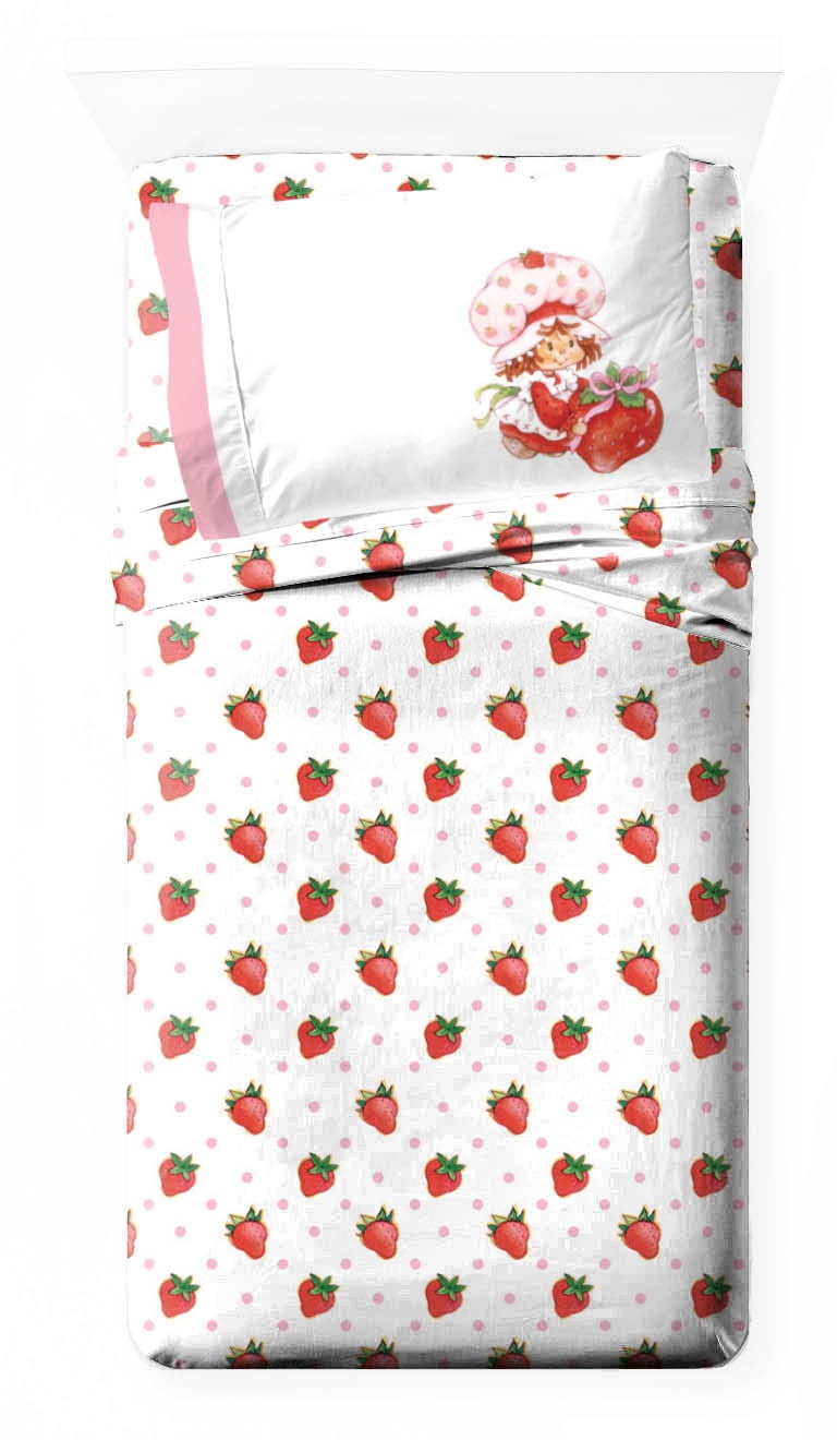 Strawberry Shortcake Berry Berry 3 piece Twin Sheet Set - Walmart.com