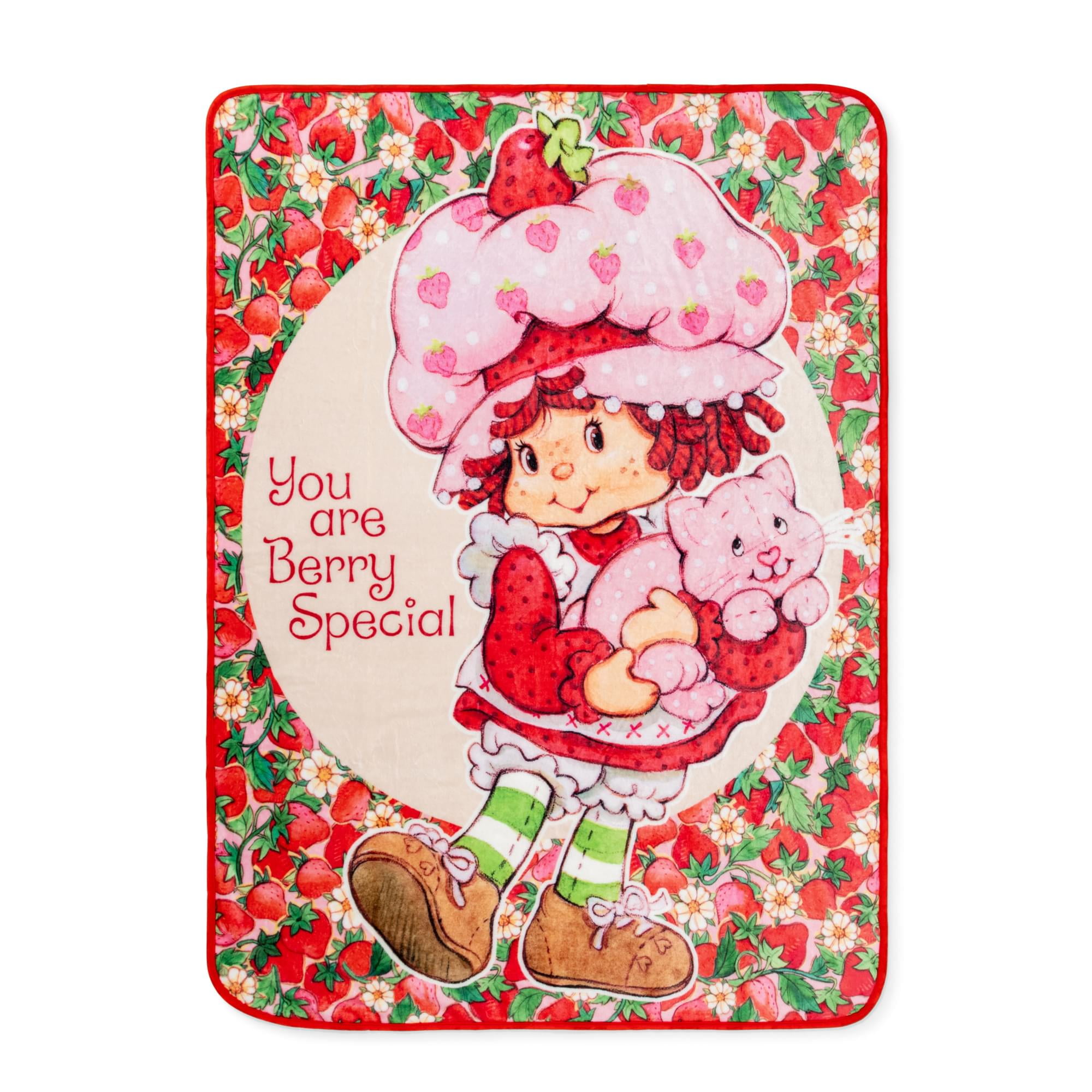 Strawberry Shortcake "Berry Special" Raschel Throw Blanket | 45 x 60 ...