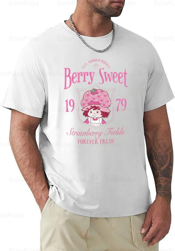 Strawberry Shortcake Berry Sweet Retro 80s Cartoon Quote Unisex T-Shirt ...