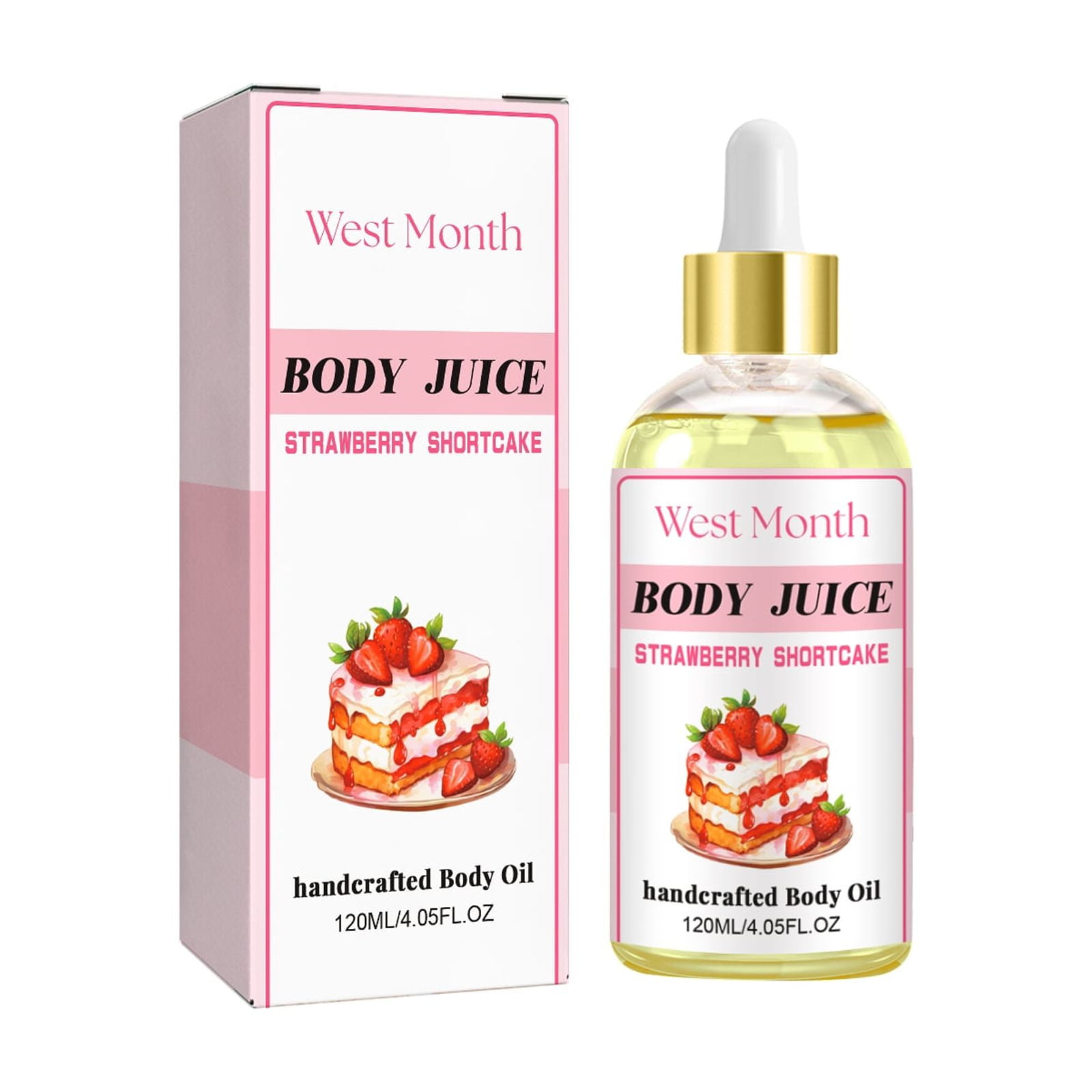 Strawberry Shortcake Body Oil - Body Juice Oil Strawberry Shortcake ...