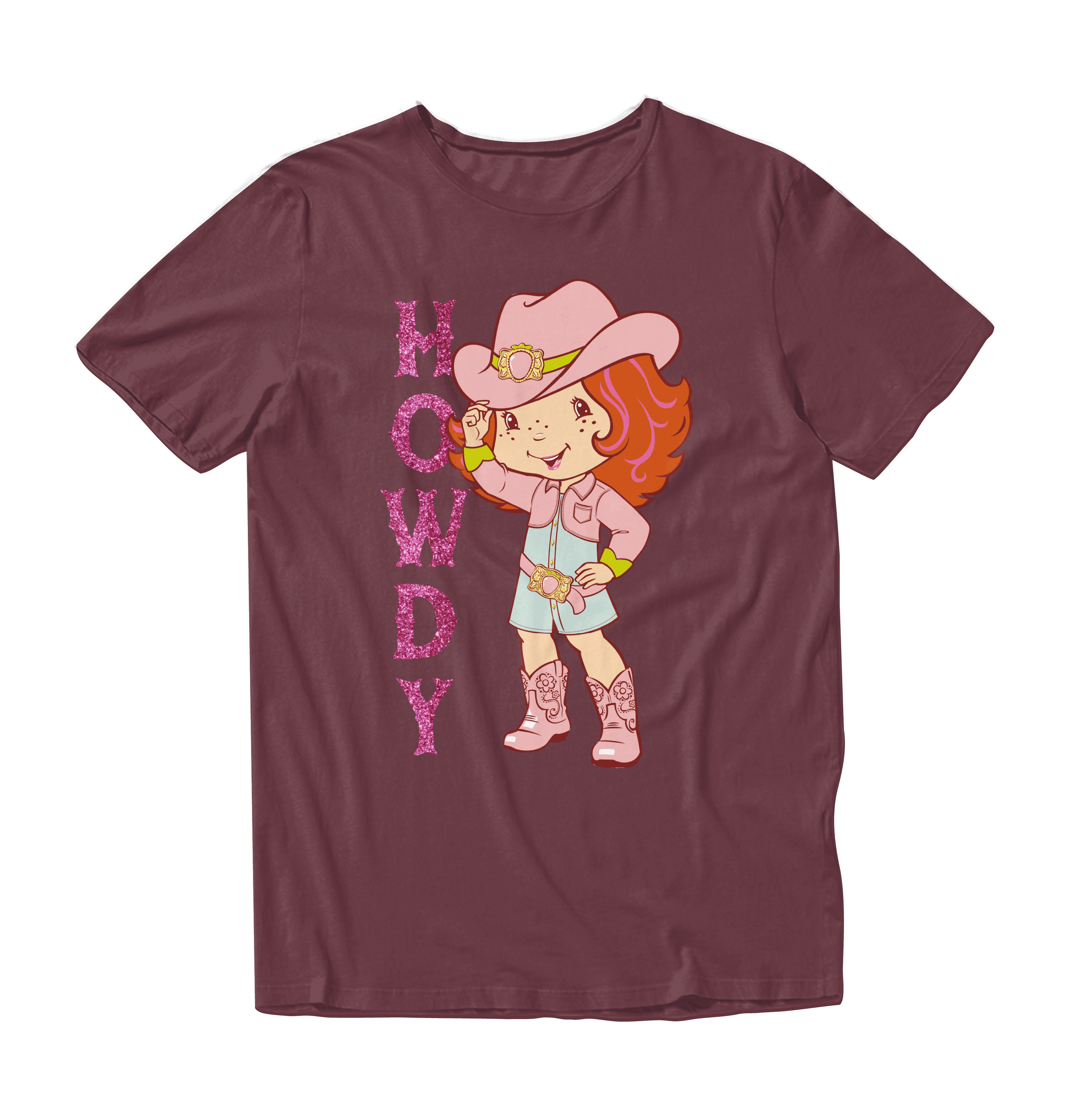 Strawberry Shortcake Cowgirl Howdy Hat Child Unisex Short Sleeve T ...